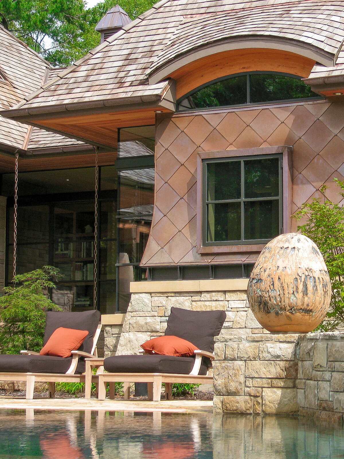 Photo 4 of 38 in Copper Fish Scale Home by Bjella Architecture - Dwell