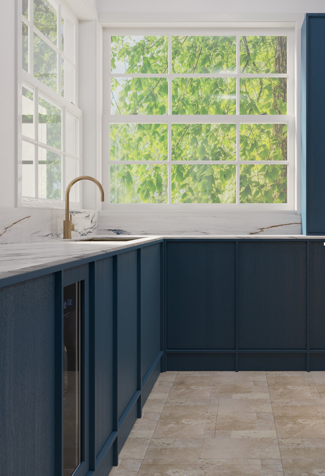 Photo 2 of 6 in Blau Kitchen: Calm Blues in Scandinavian Design by ...