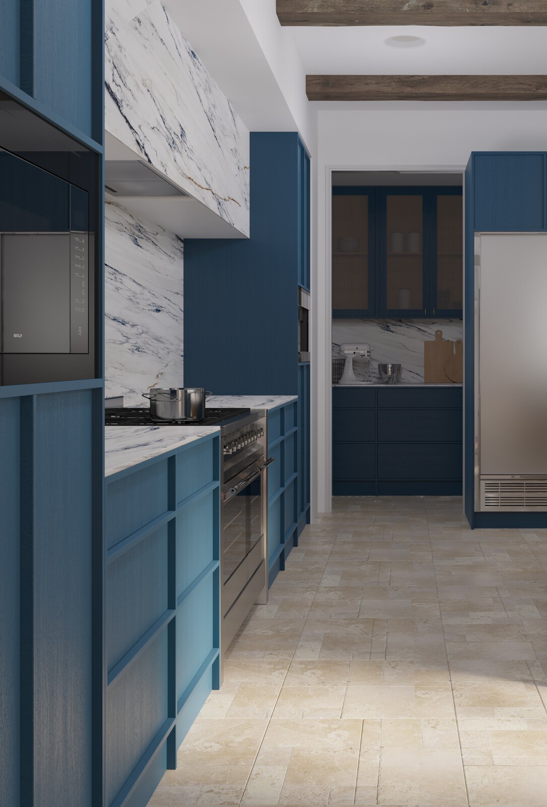 Photo 4 of 6 in Blau Kitchen: Calm Blues in Scandinavian Design by ...