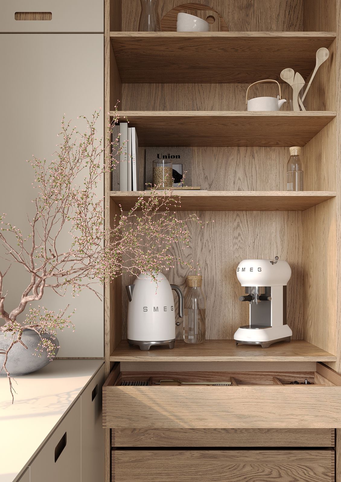 Photo 8 of 13 in Recess Kitchen: Modern Cut-Out Handles in Scandinavian ...