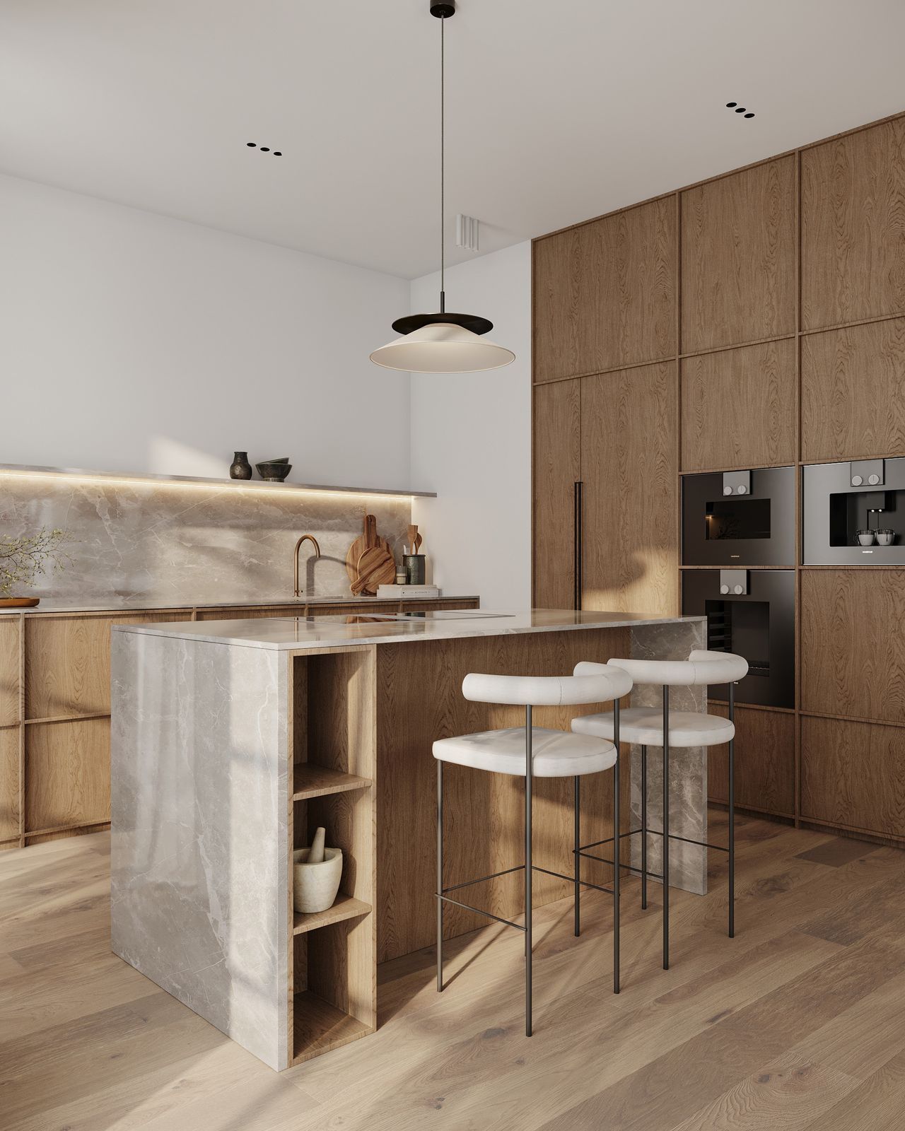 Photo 10 of 10 in Essence Kitchen: Light Oak Japandi Design by Corner ...