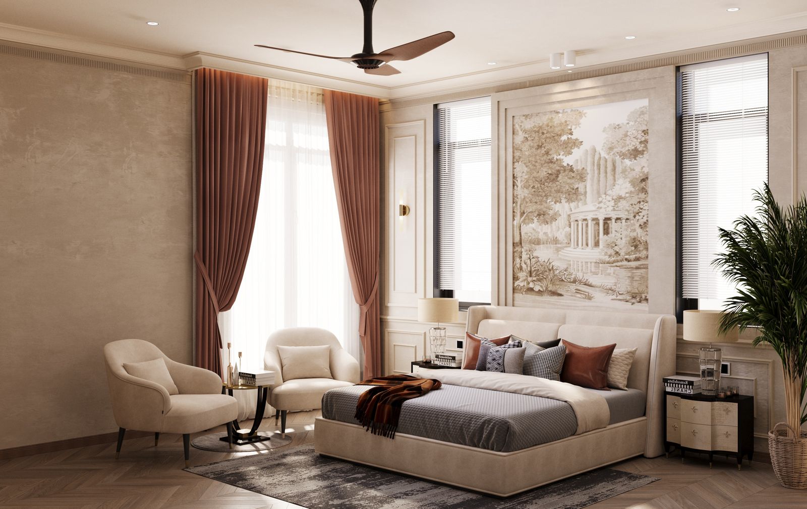 Photo 1 of 4 in Luxury Bedroom Interior Design - Contemporary | Boho Design by DSI Interiors - Dwell