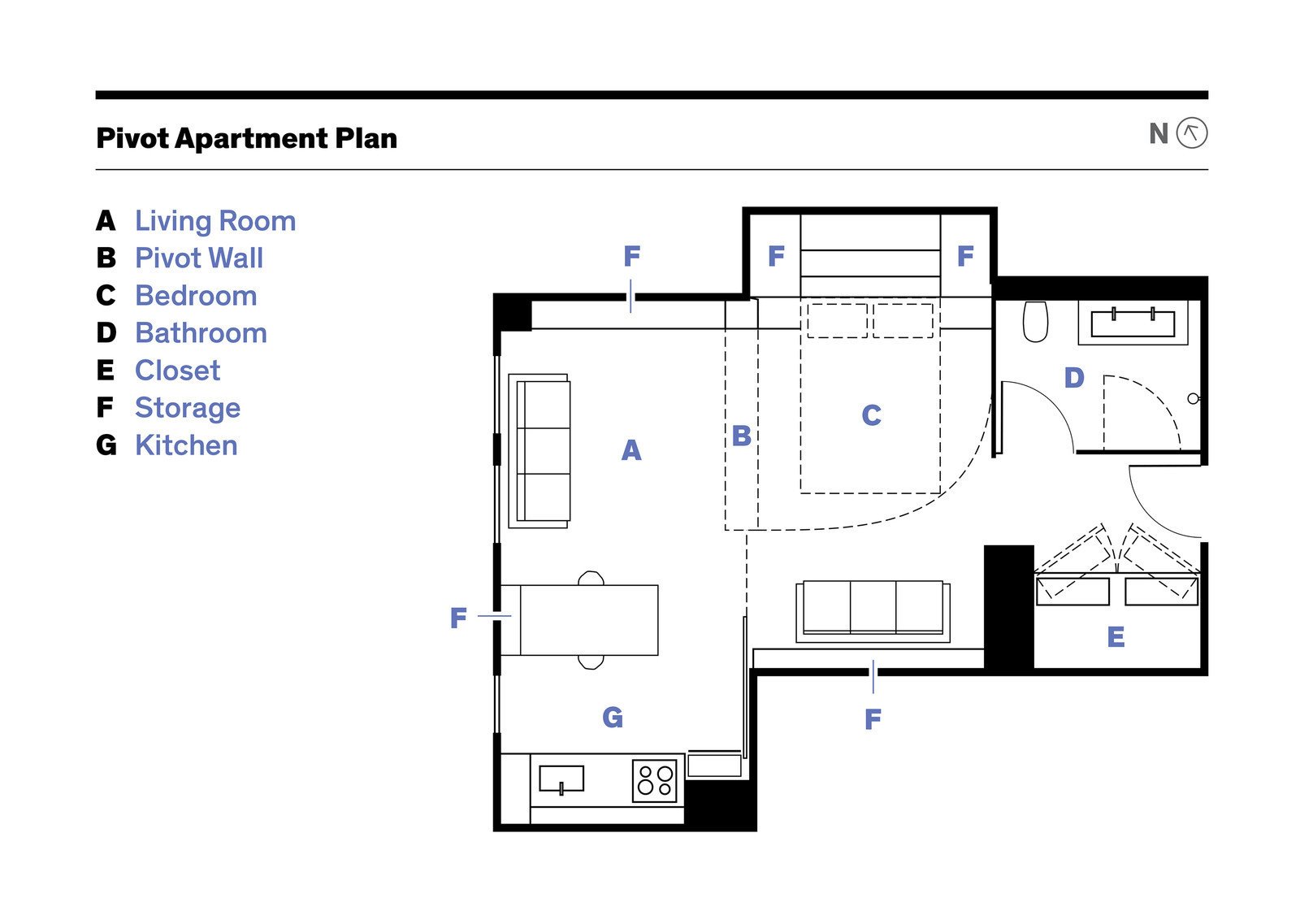 Photo 9 of 9 in A Pivoting Wall Makes This Tiny Studio Fit For Any ...