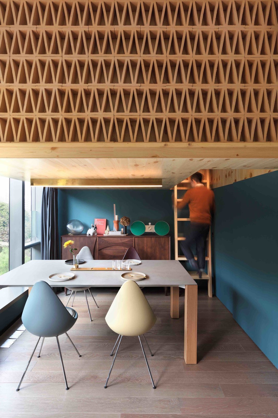 Photo 2 of 9 in A Tiny Hong Kong Apartment With a Tree House-Inspired ...