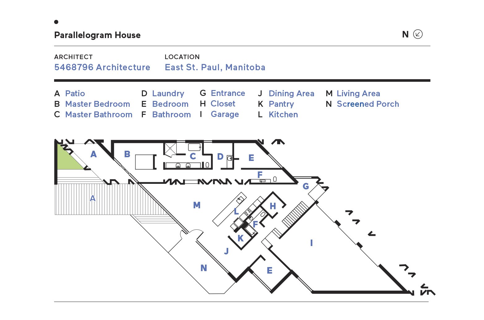 Photo 12 of 12 in The Parallelogram House Helps Reshape a Sleepy ...