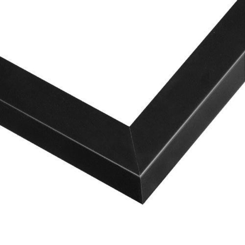 Pictureframes Satin Black Narrow Wood Picture Frame By