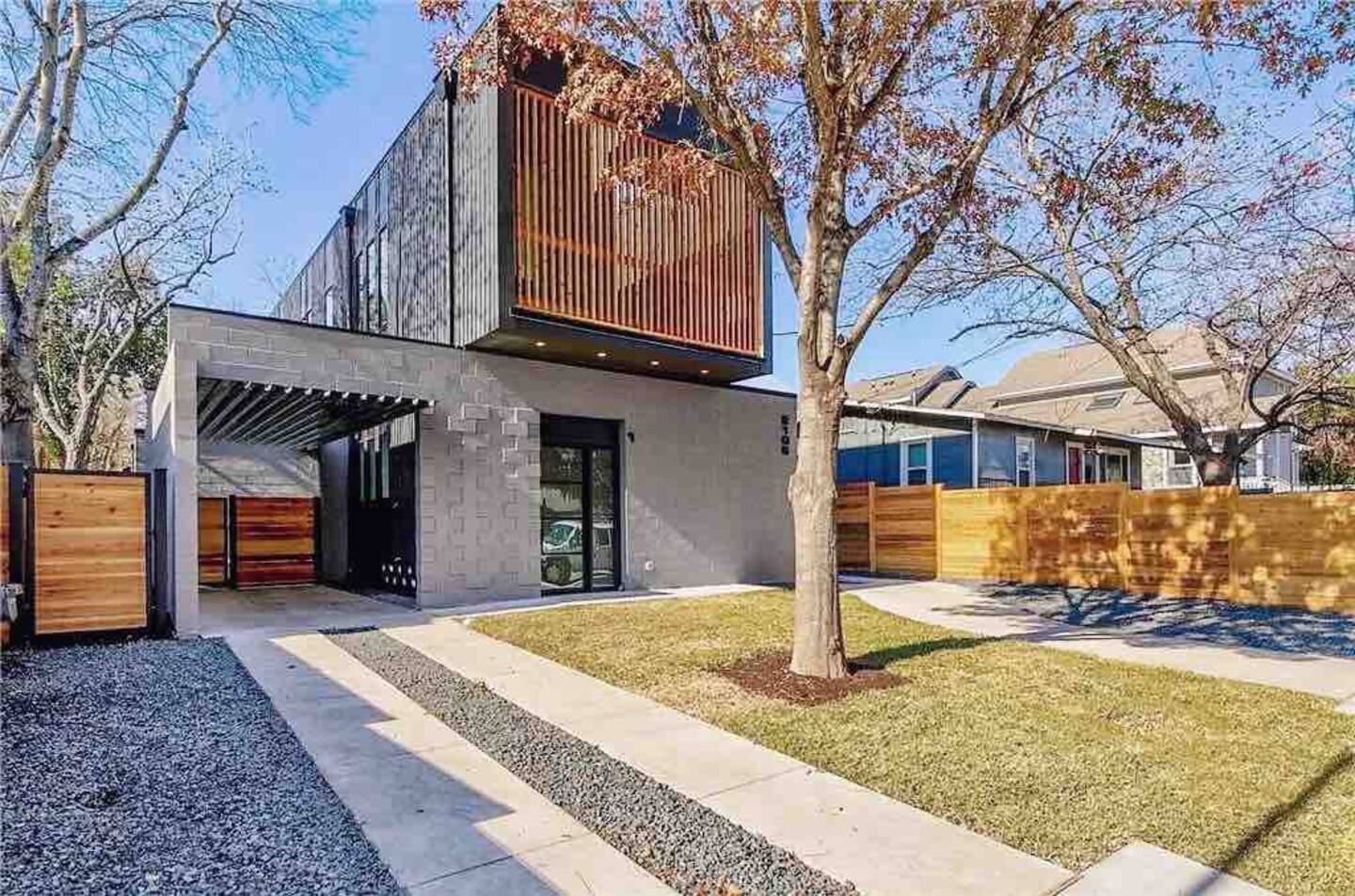 Photo 1 of 9 in A Modern Austin Home Showcases a Mix of Sleek Materials ...