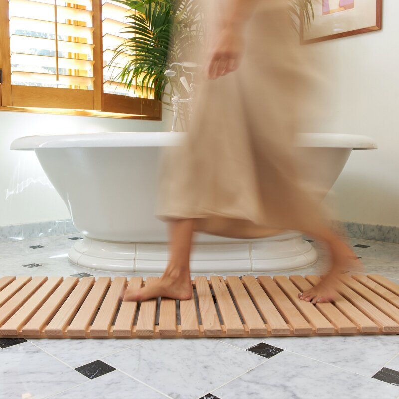 Avocado Wooden Bath Mat by Avocado Green Mattress - Dwell
