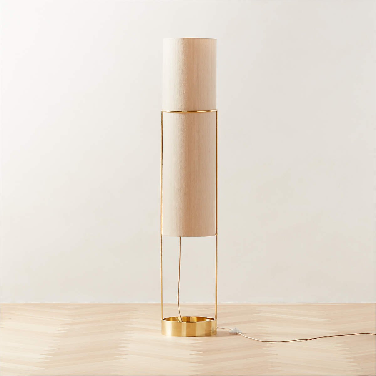 CB2 Strand Brass Floor Lamp by CB2 - Dwell