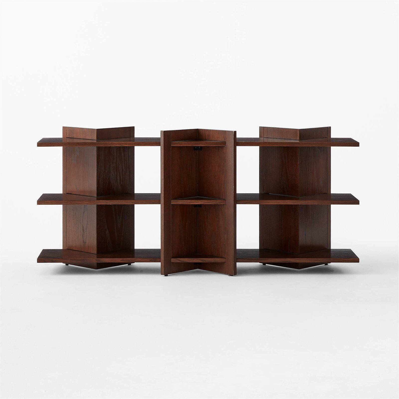 Sommet Brown Oak Console Table by CB2 - Dwell