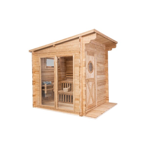 Thermowood Garden Sauna by Redwood Outdoors - Dwell