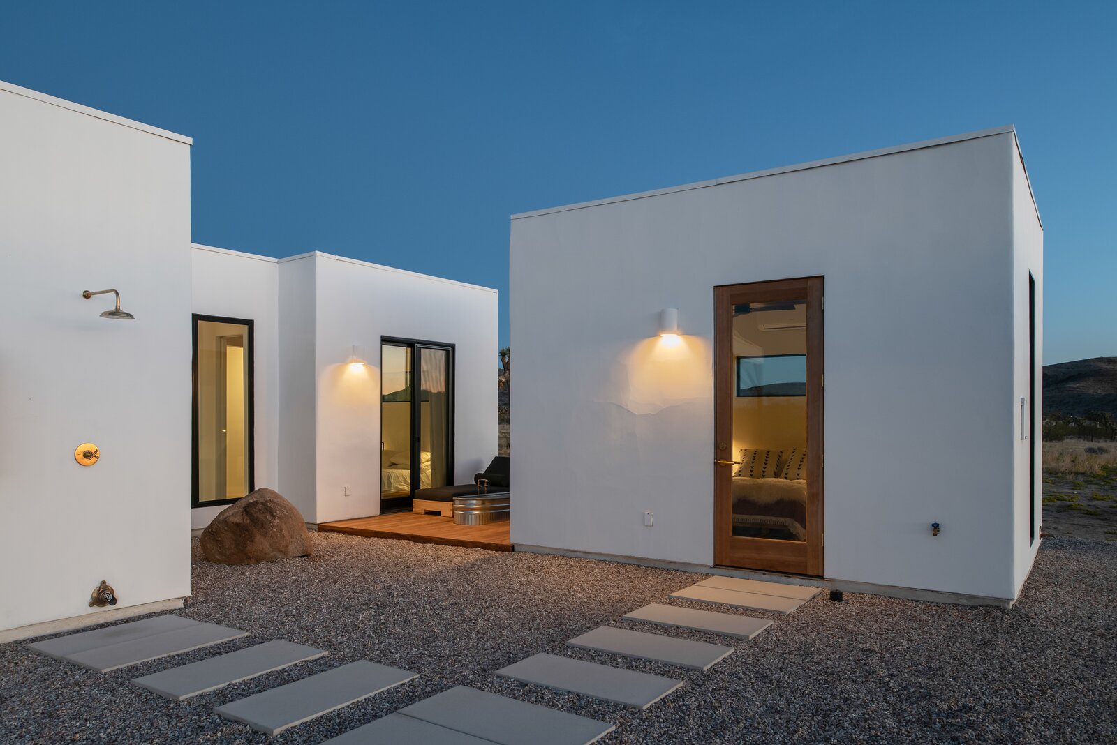 Photo 8 of 9 in Near Joshua Tree, a Trio of Minimalist Tiny Homes Seeks ...