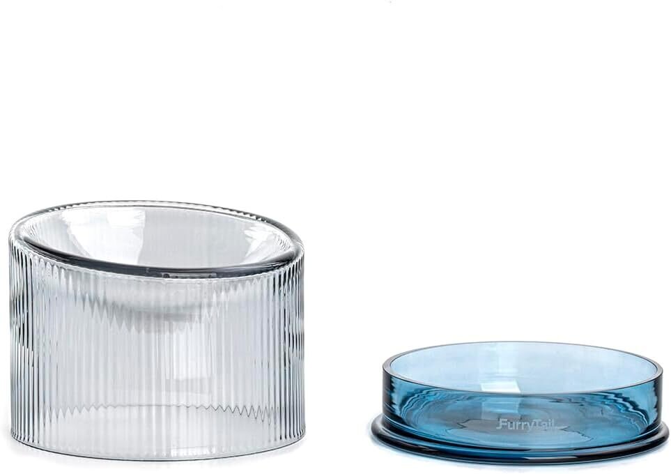 Furrytail Handmade Glass Cat Bowl by Dwell - Dwell