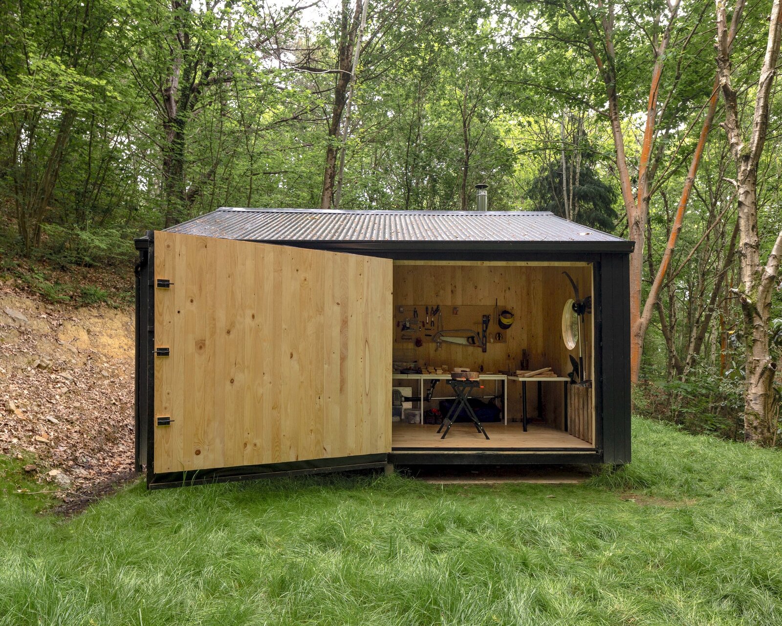 A Shed in Spain’s Basque Country Is Reworked Into a Tiny Cabin With a ...