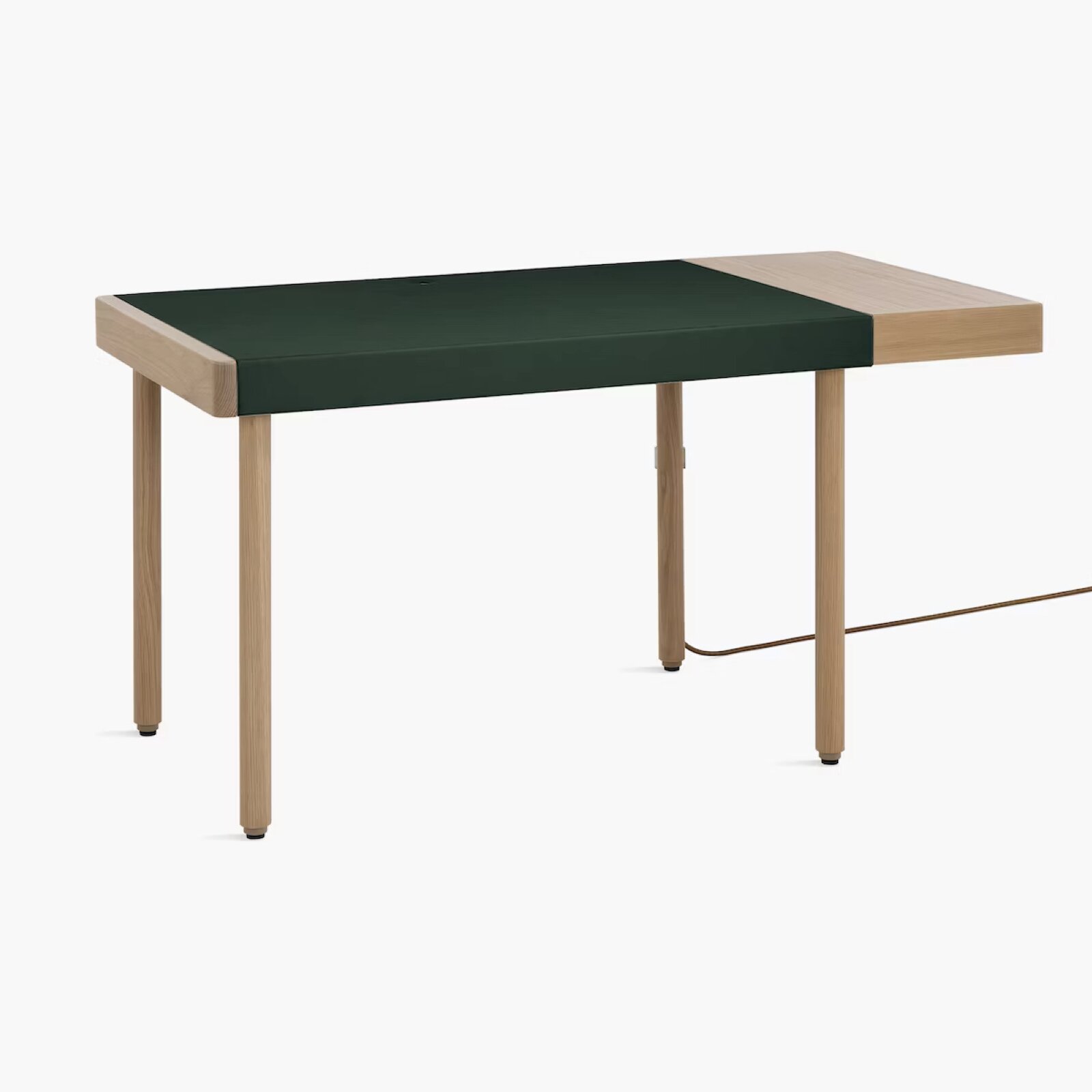 Leatherwrap Sit-to-Stand Desk, Right Drawer by Design Within Reach - Dwell