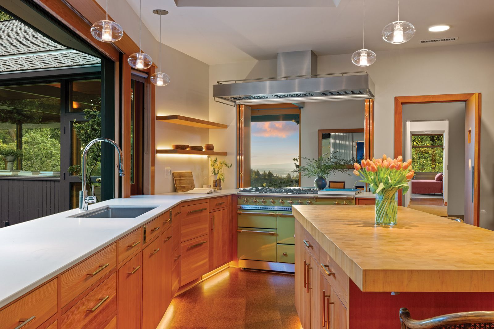 Photo 7 of 14 in The Dramatic Octagonal Living Room Makes This $5.2M ...