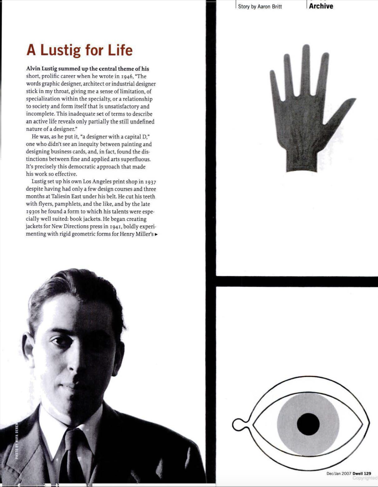 Photo 2 of 5 in From the Archive: Alvin Lustig, the Designer Who Did It ...