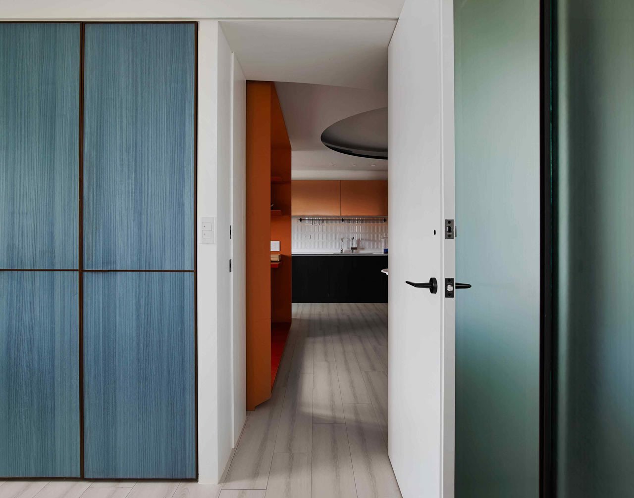 Photo 17 of 20 in A Colorful Apartment Inspired by Paper Patterns Used ...