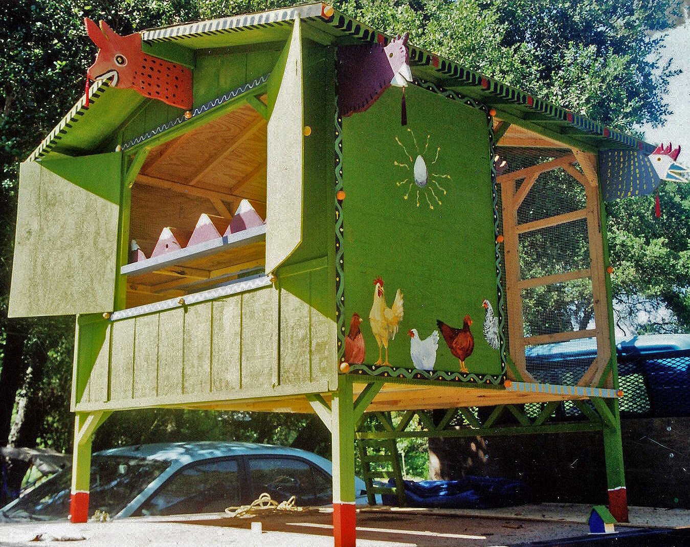 Photo 4 of 6 in Chicken Coops and Neo Salvage Huts by Jeff Shelton ...