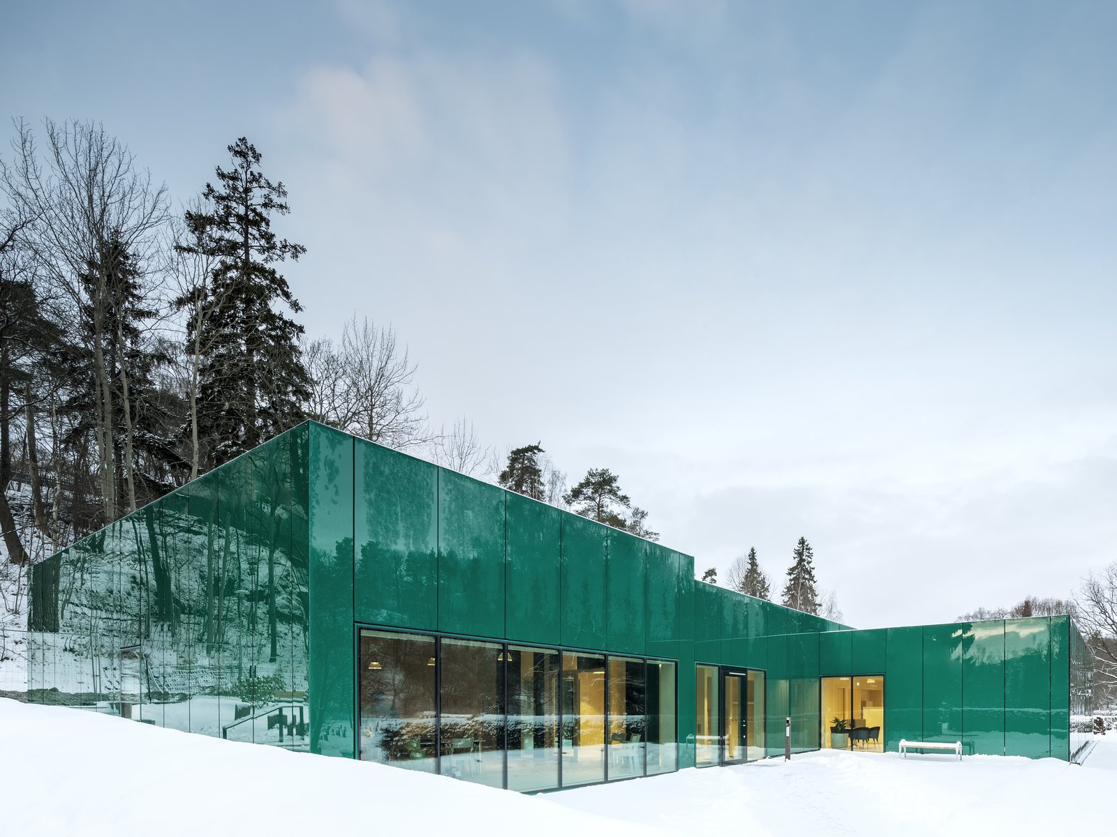 Architect Gert Wingårdh Builds a Dazzling Emerald Office in a Swedish ...
