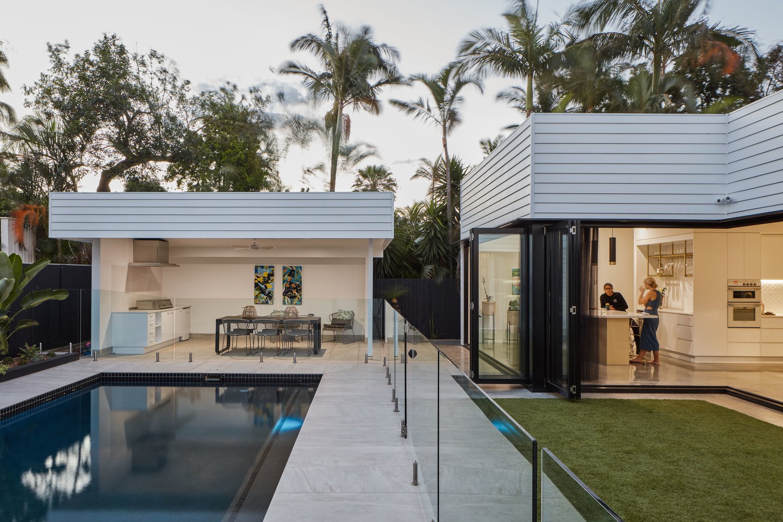 Photo 1 of 18 in A Crisp, New Home Rises Around an Existing Pool in ...