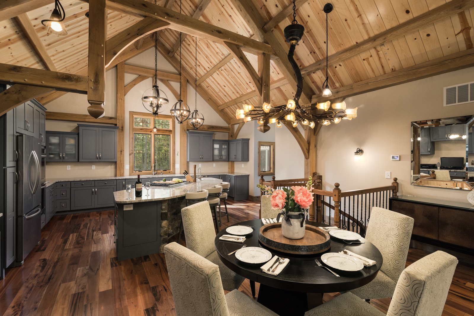 Photo 4 of 16 in Modern Day Rustic Luxury Timber Frame Home by ...