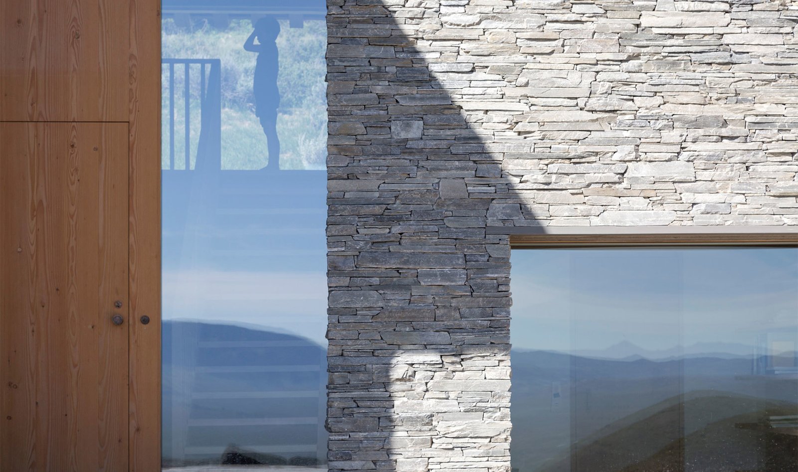 Photo 3 of 11 in This Modern Stone Cabin Looks Like It Belongs in ...