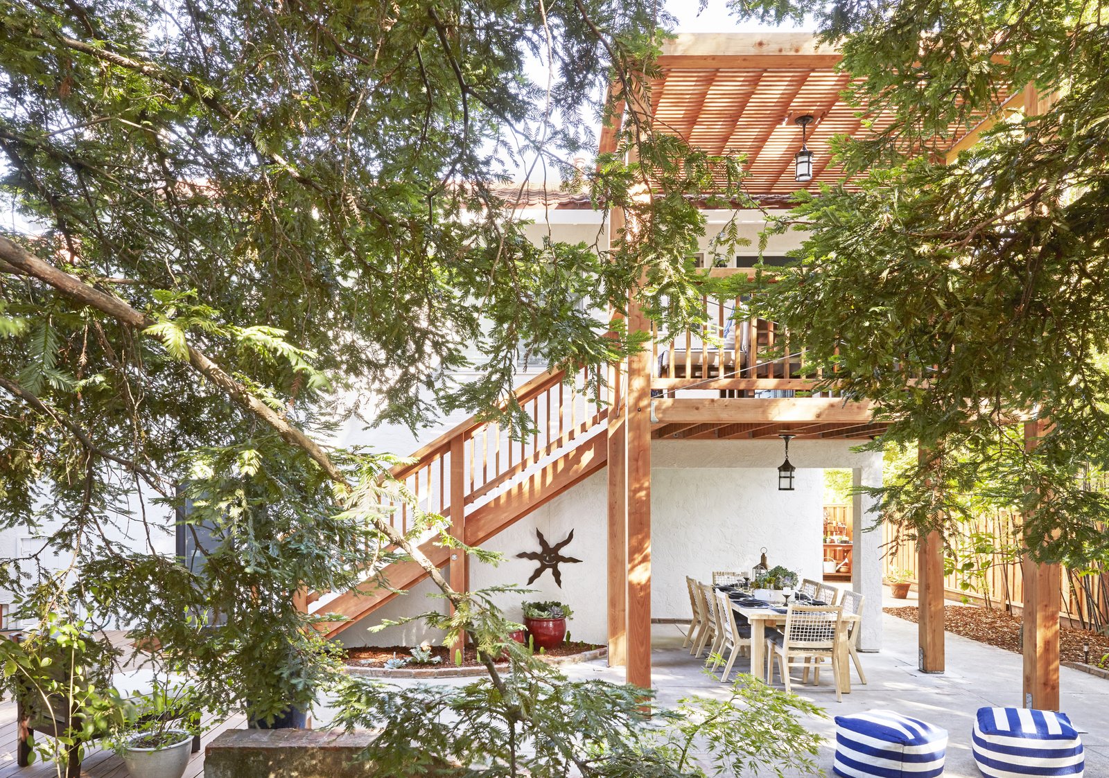 An Elegant Redwood Deck Transforms the Exterior of a ‘70s Home - Dwell