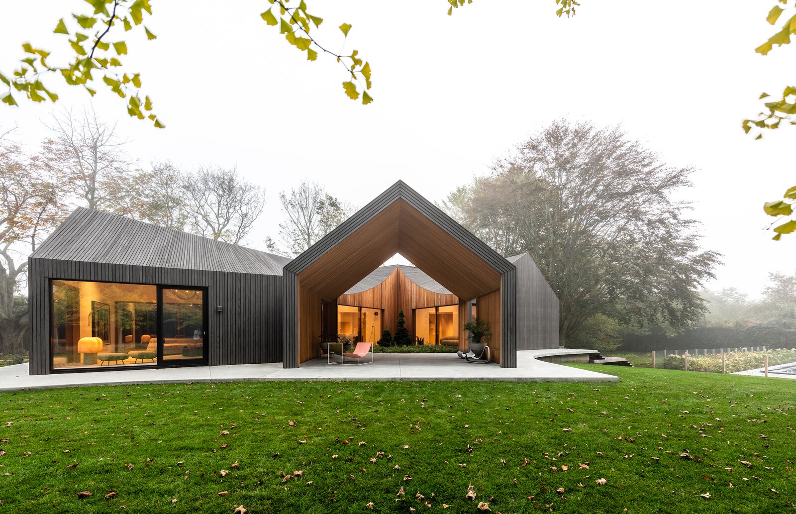 Photo 13 of 13 in An Undulating Roof Flows Across the Barn-Like Modules ...