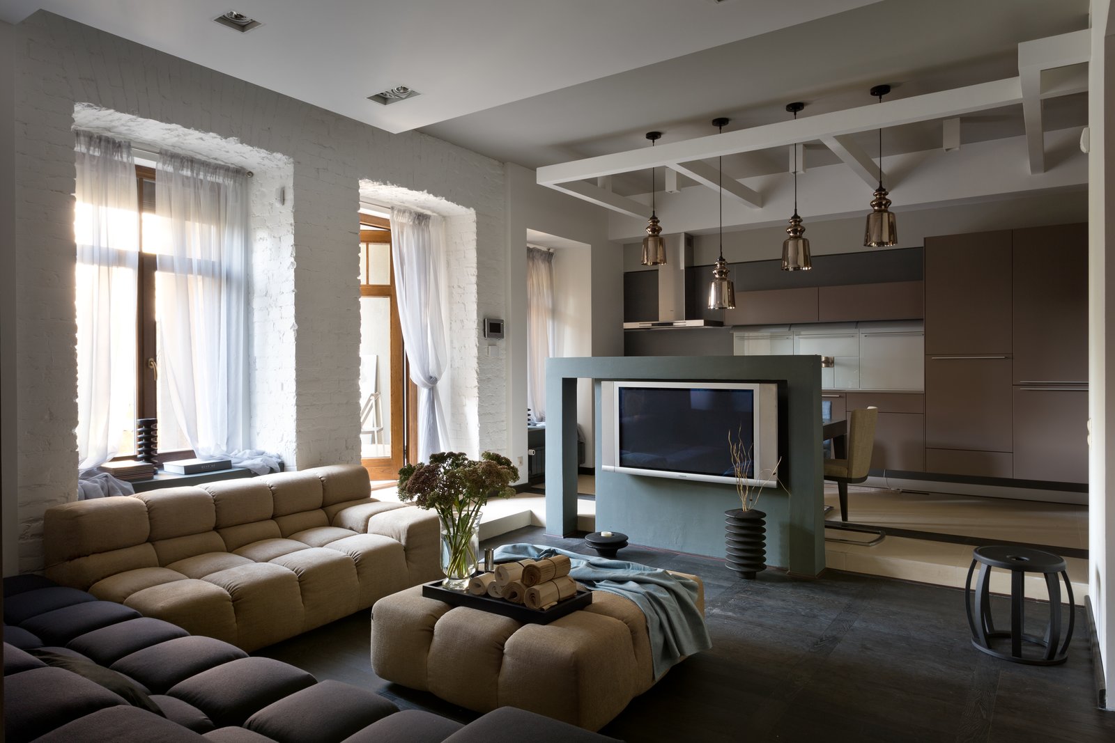 Living Room Recessed Shelf