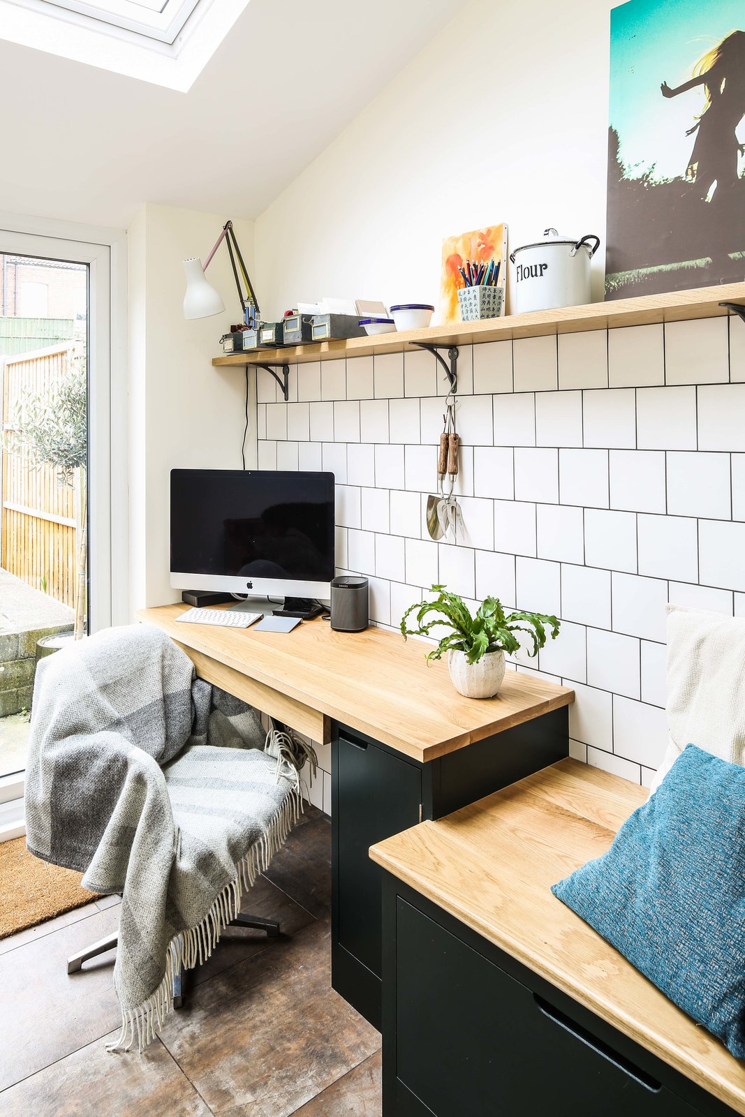 Photo 2 of 15 in Green Industrial Style Galley Kitchen by UpSpring PR ...