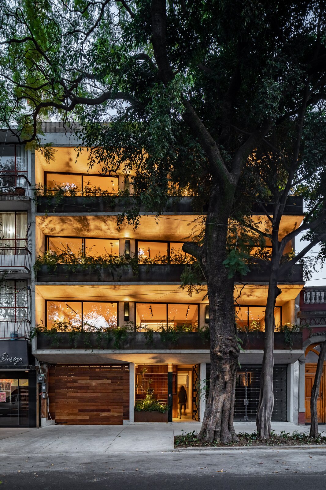 Photo 10 of 10 in A Mexico City Apartment Building Offers Lush Terraces ...