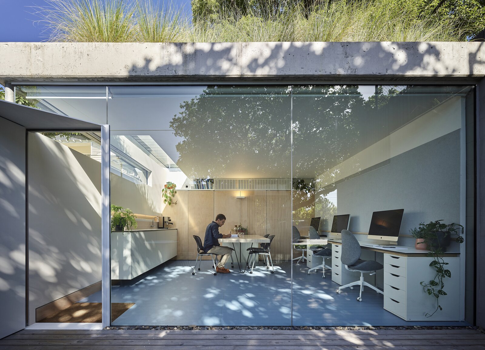 Photo 8 of 13 in An Architect Builds a Bunker-Esque Workspace That’s ...