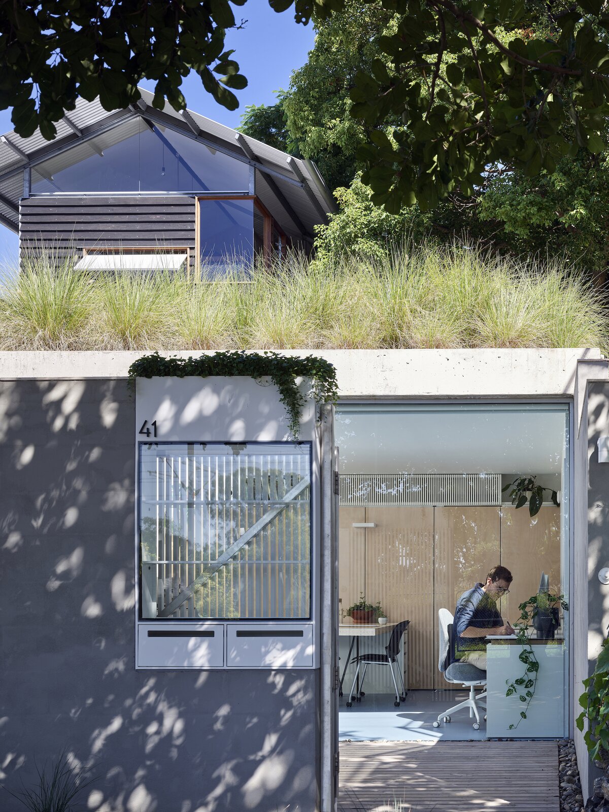 Photo 4 of 13 in An Architect Builds a Bunker-Esque Workspace That’s ...