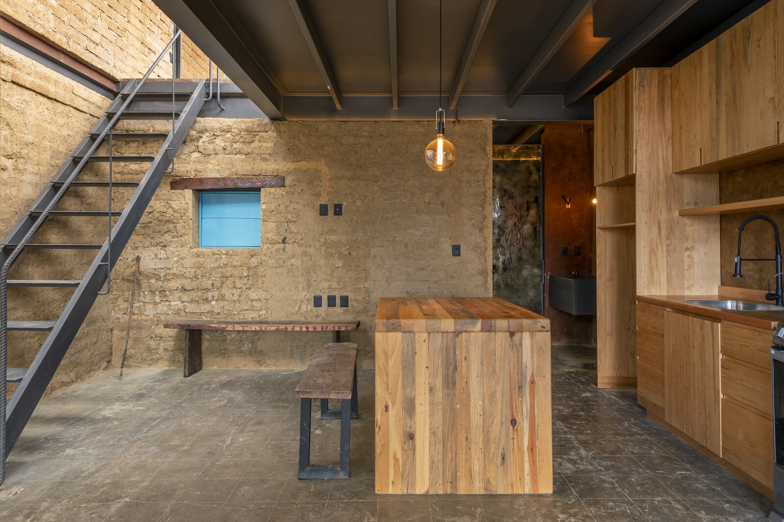 Photo 3 of 15 in Adobe, Brick, and Black Steel Combine in an Artist’s ...