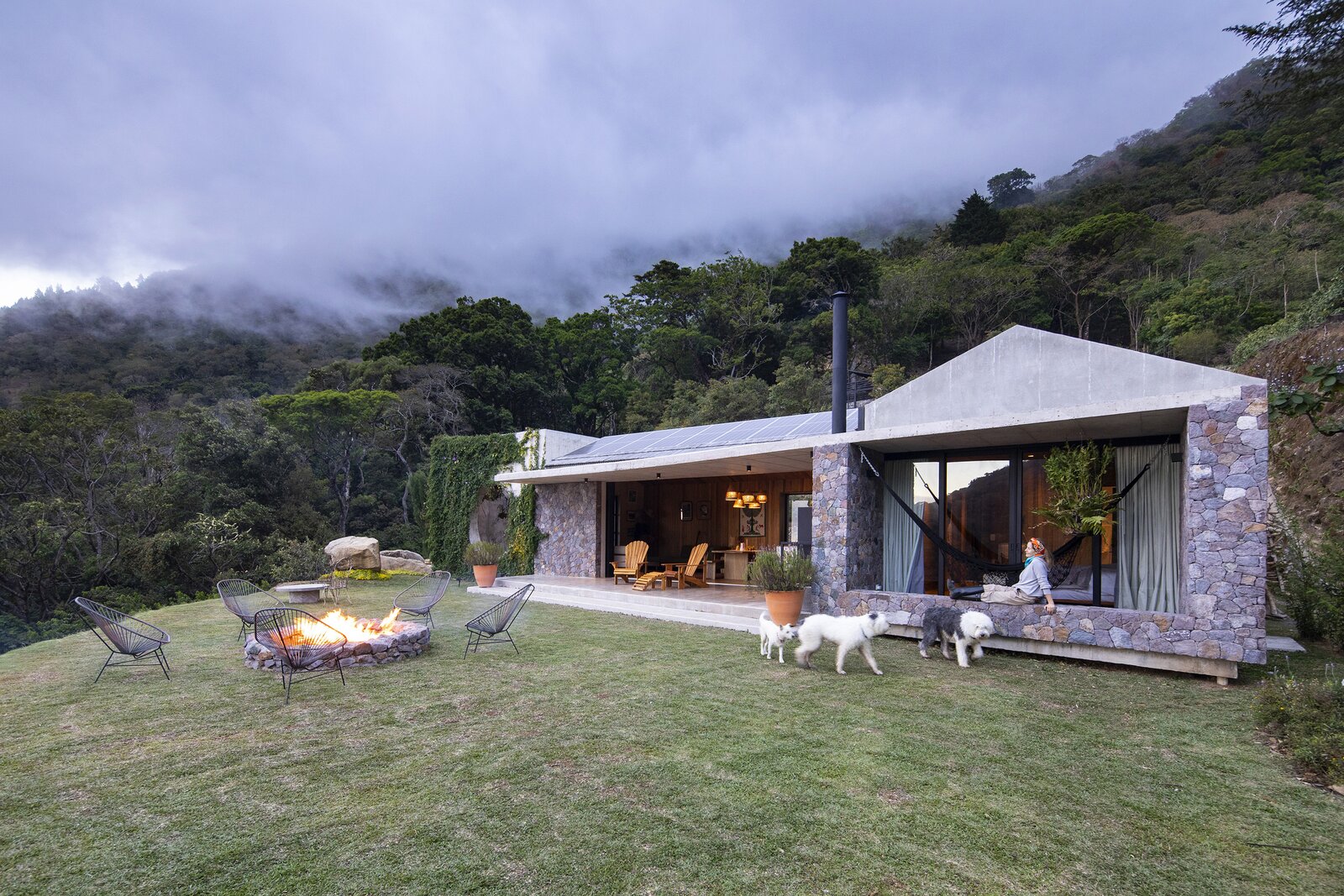 Photo 14 of 21 in A Brutalist-Inspired, Off-Grid Retreat Rises in a ...