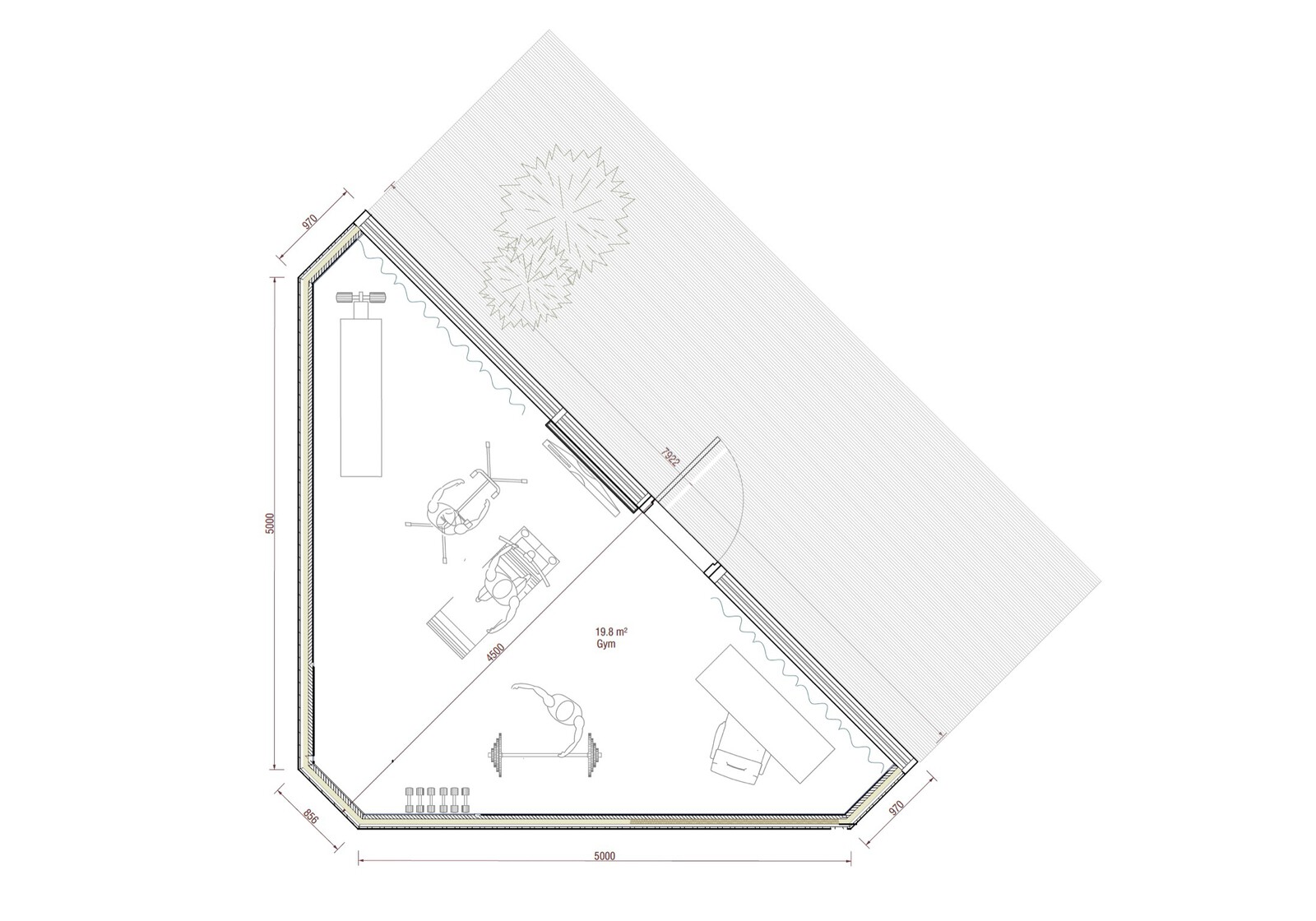 Photo 19 of 42 in Innovative Triangular Modular home (20m2/215sqft) by ...