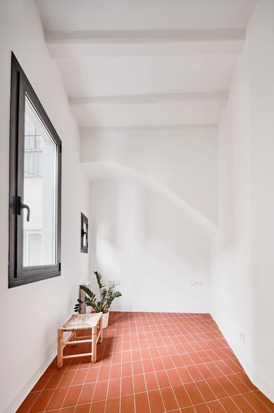 Hallway Terra Cotta Tile Floors Design Photos and Ideas - Dwell