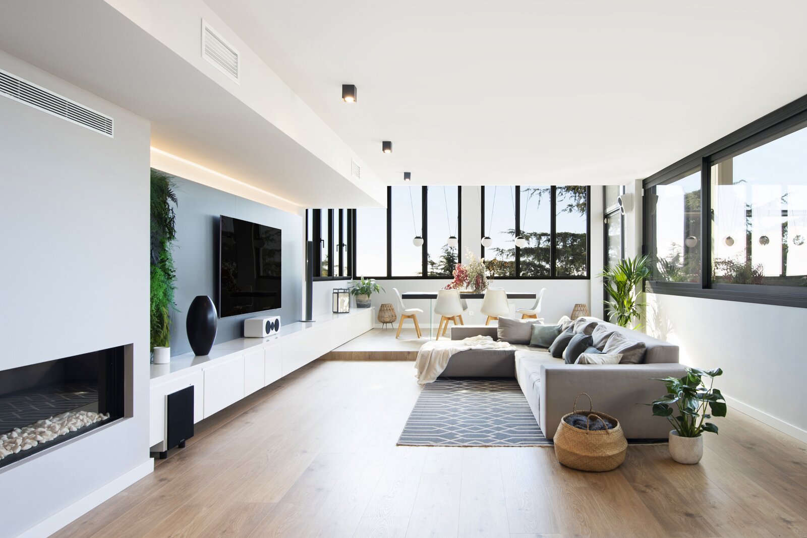 Modern, cozy and elegant apartment with large windows posted by… - Dwell