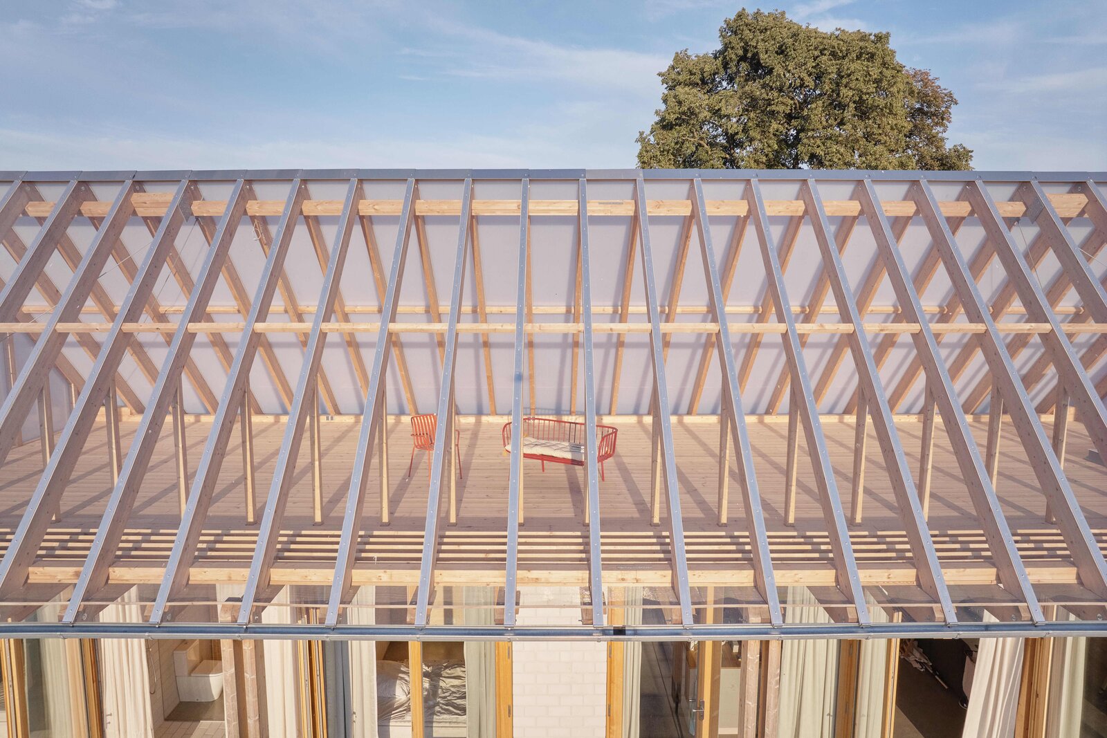 Photo 25 of 26 in The See-Through Roof of This Brick Home Doubles as a ...