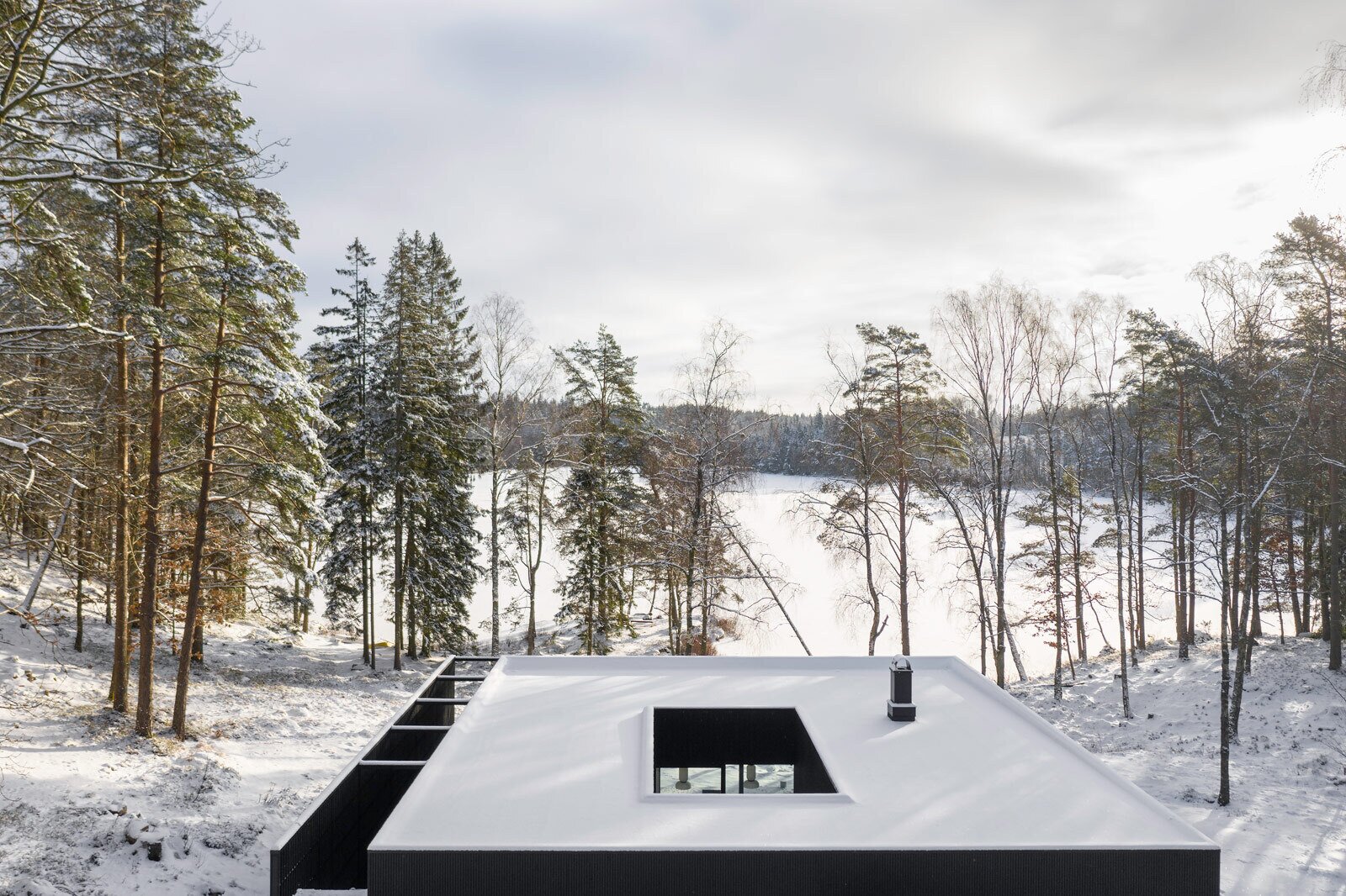 Photo 30 of 33 in Rhythmic Black Timber Makes This Swedish Cabin Pop ...