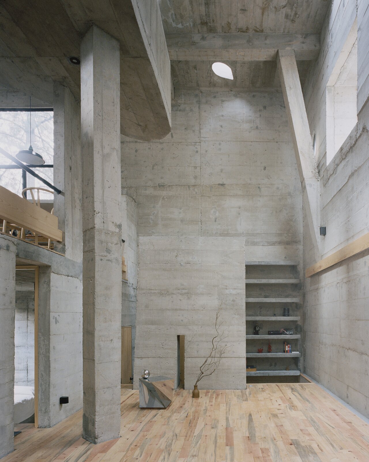 Photo 11 of 22 in This Board-Formed Concrete “Cabin” Has the Longest ...