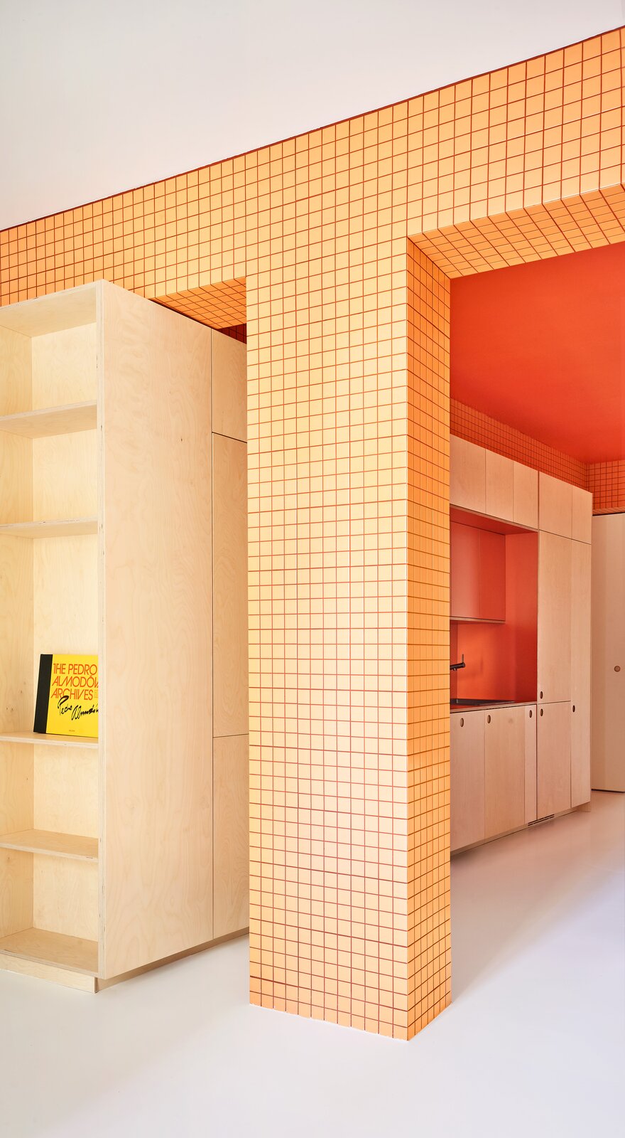 Photo 8 of 16 in ’80s-Inspired Neon Tile Gives a Madrid Apartment a ...