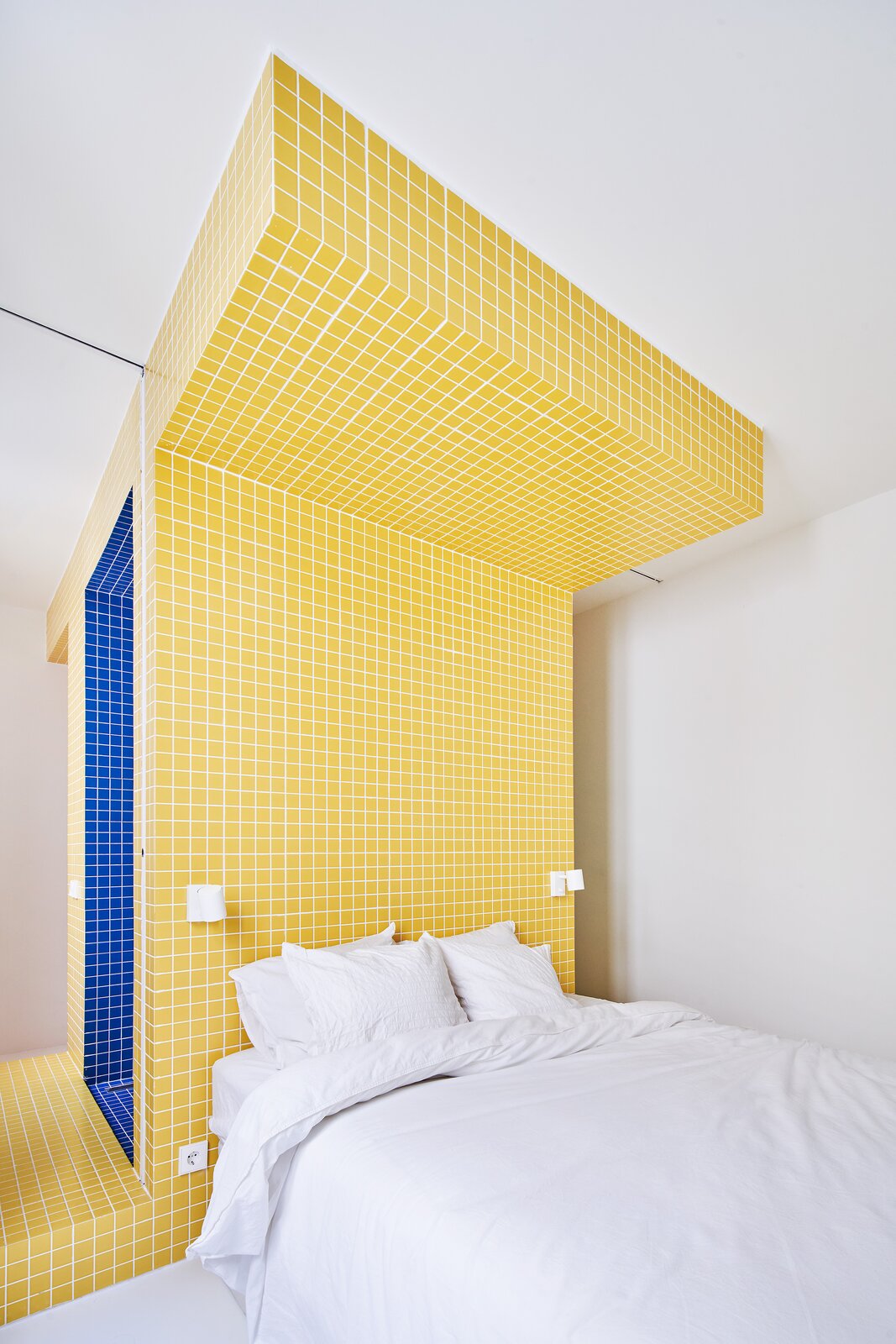 Photo 14 of 16 in ’80s-Inspired Neon Tile Gives a Madrid Apartment a ...