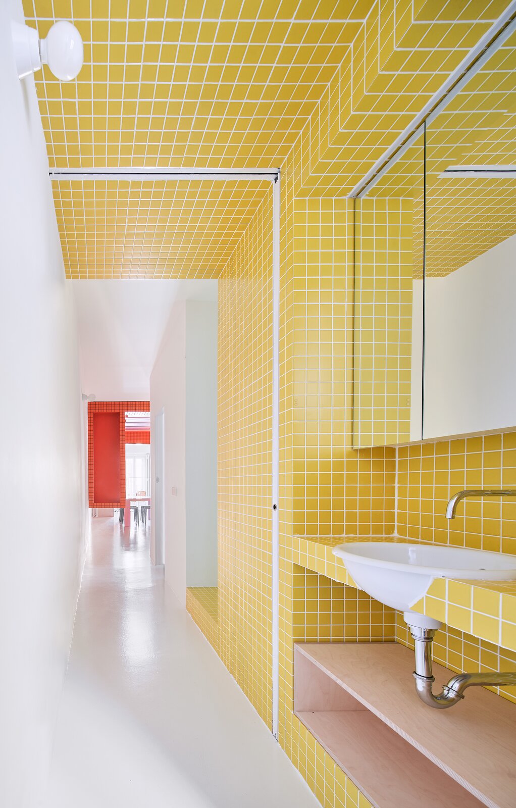 Photo 16 of 16 in ’80s-Inspired Neon Tile Gives a Madrid Apartment a ...