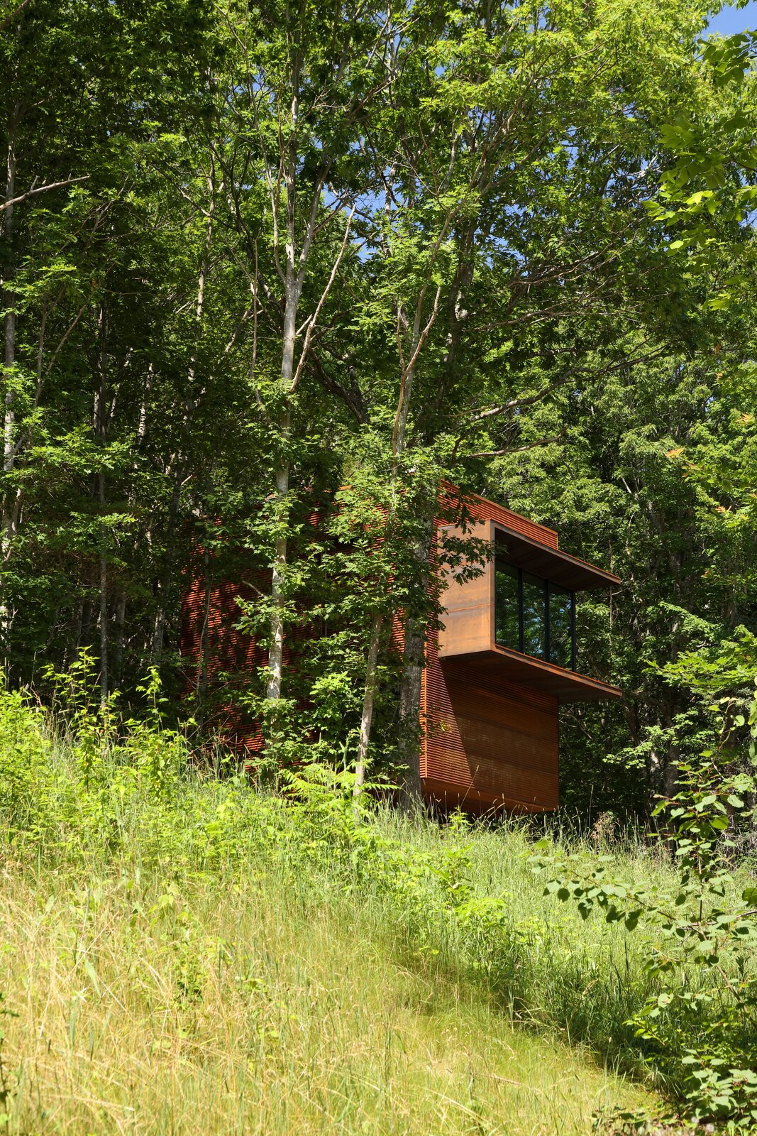 Photo 3 of 16 in This Steel-Wrapped Canadian Cabin Is Nimbly Perched ...
