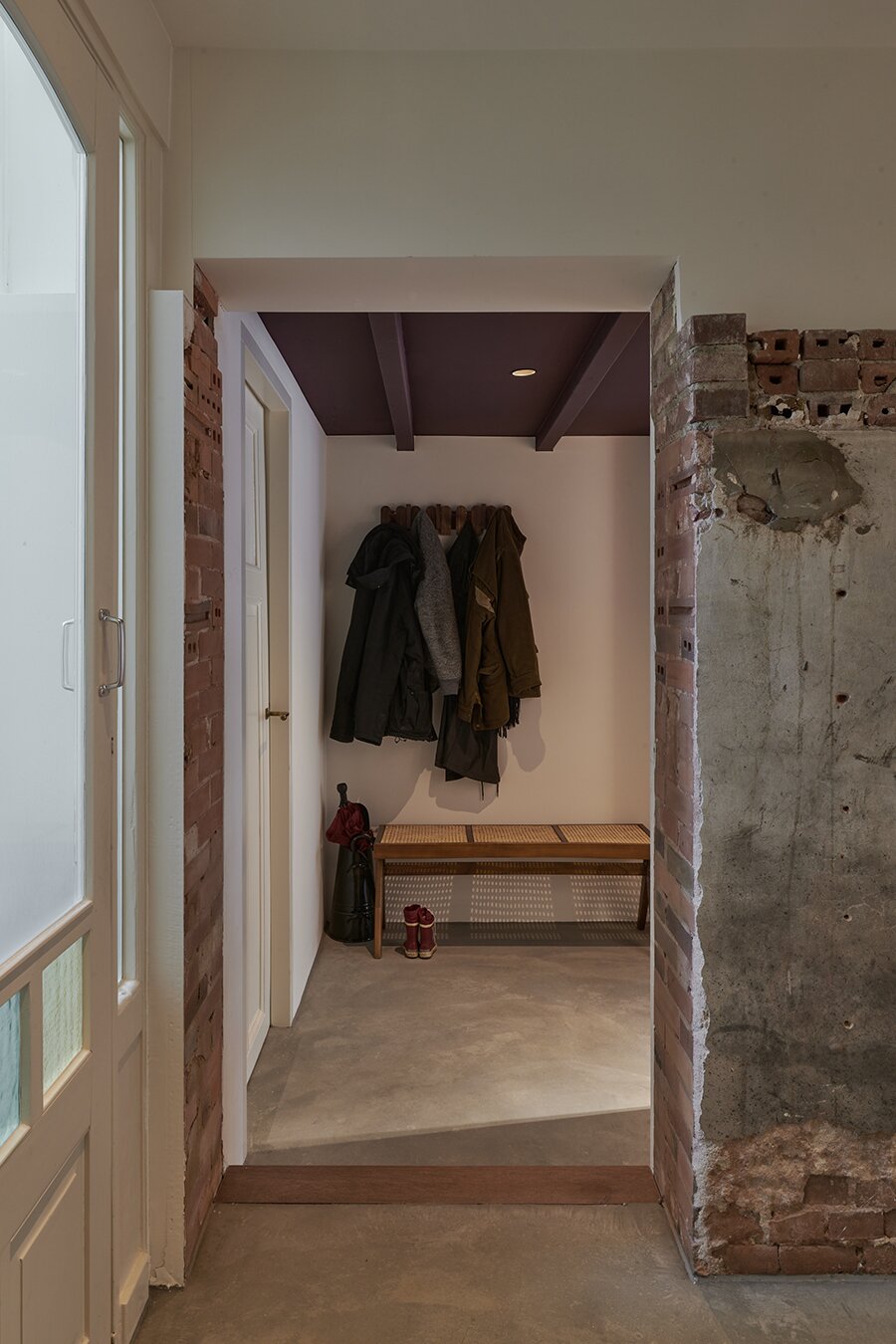 Photo 11 of 11 in A Blue Felt Stair Pops in This Rustic Rotterdam Home ...