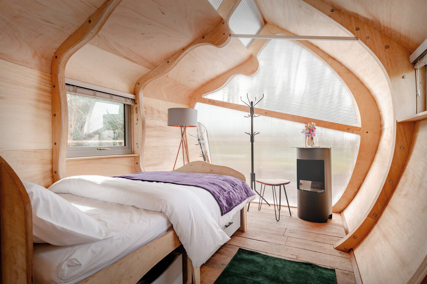 Photo 10 of 10 in This Cocoon-Like Cabin in England Has a Prefab Shell - Dwell