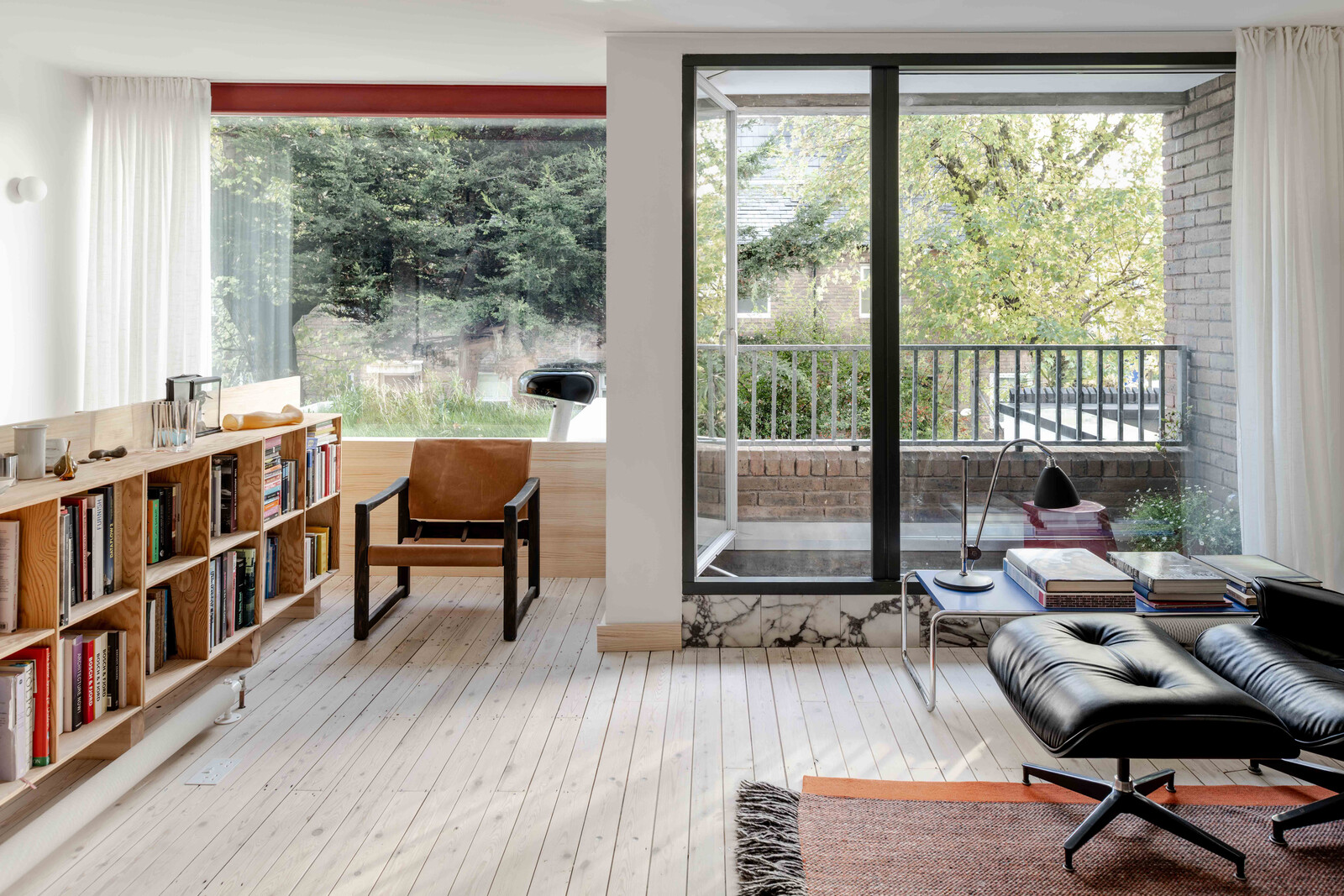 Photo 12 of 15 in Red Steel and Brick Enliven a ’70s Row House ...