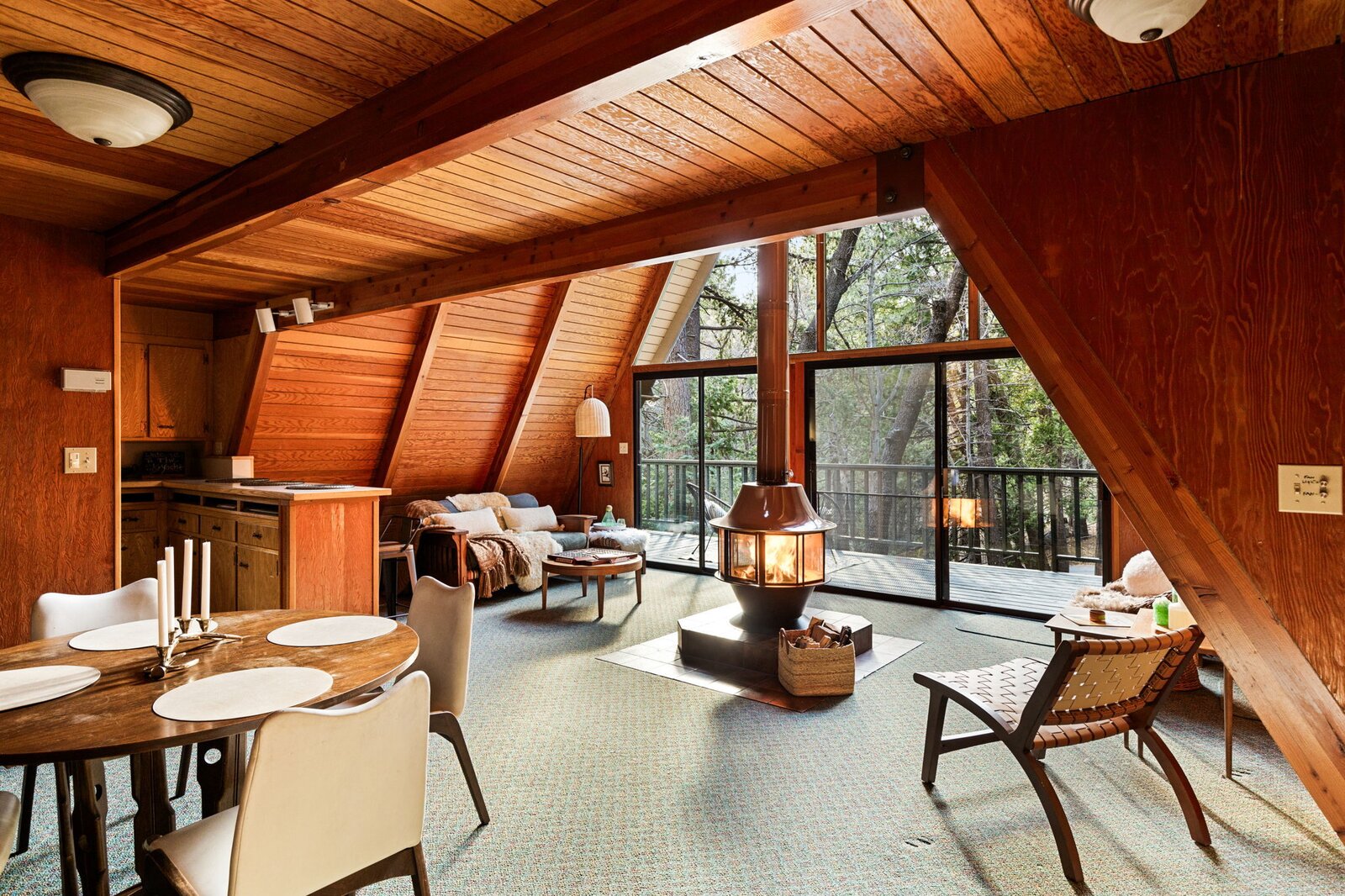 Photo 12 of 22 in Rare A-frame Cabin On Almost Half an Acre in Fern ...